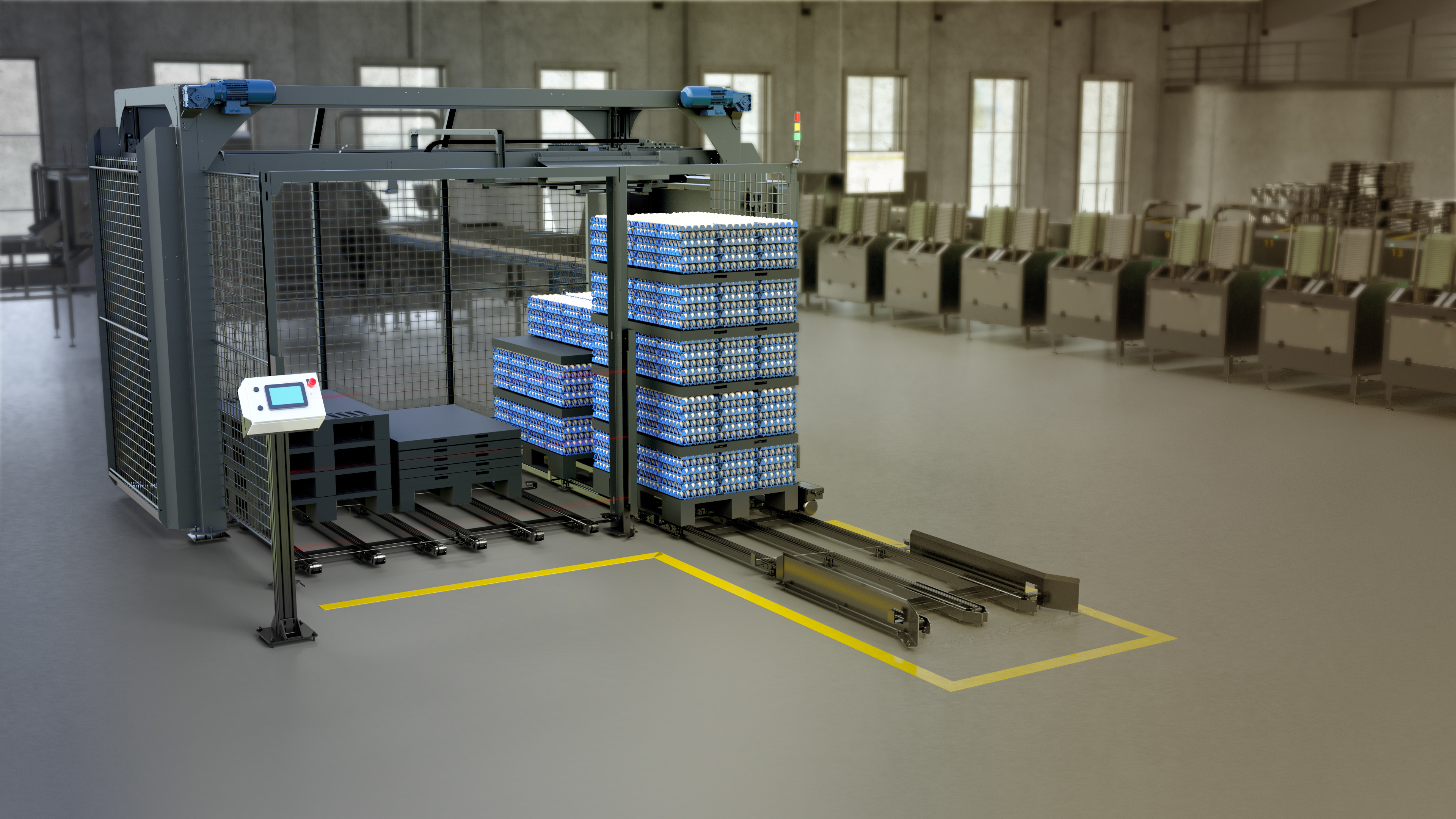 Depalletizer 400 | Durable Cartesian Robot for Egg De-Palletizing - Egg ...