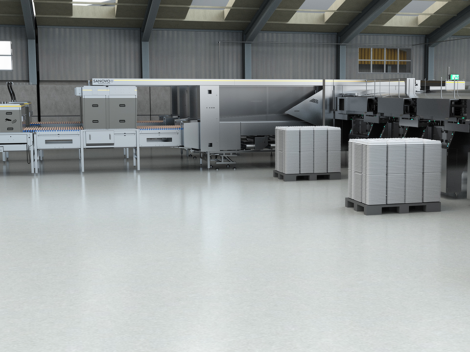 Large sized egg grading & packing station | Industrial Egg Sorting ...